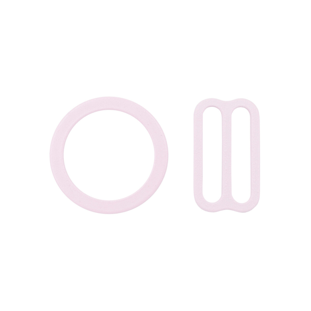 Набор металлической фурнитуры для бюстгальтера, цвет 189, цветок миндаля (кольцо 14 мм - 4 шт, регулятор 15 мм - 4 шт)