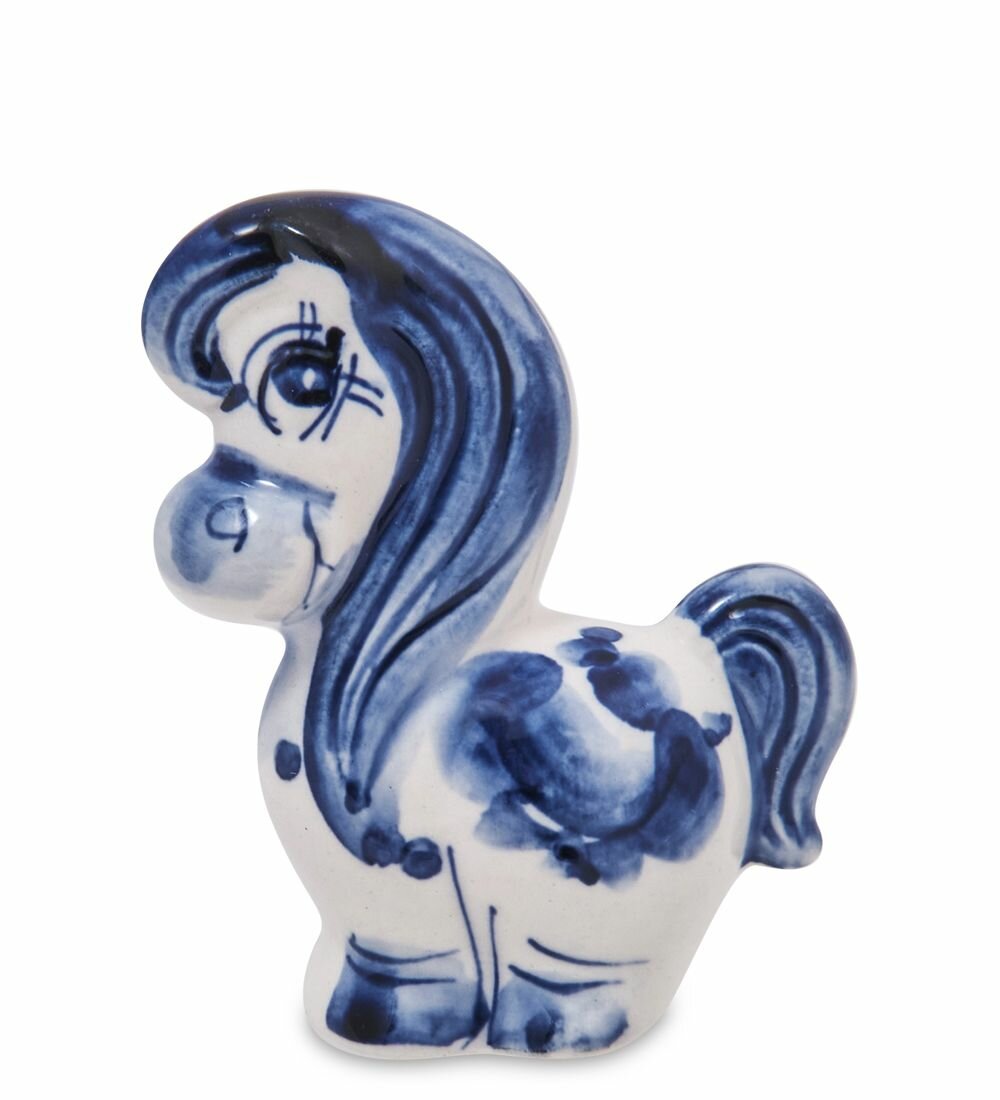 Фигурка "Лошадка-Василиса" (Гжельский фарфор)