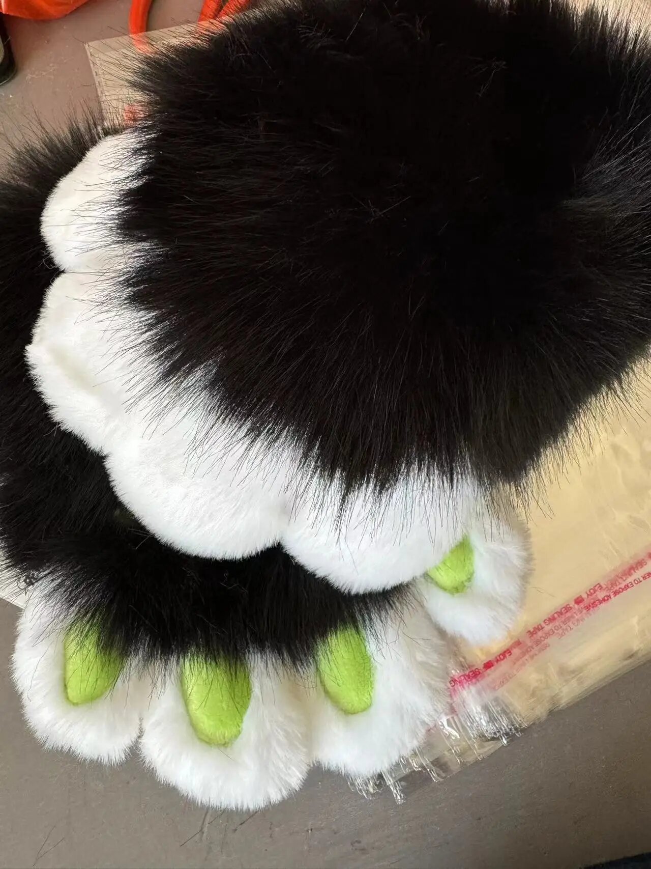 Косплей костюм кошка полиэстер Зеленый, Black gloves A