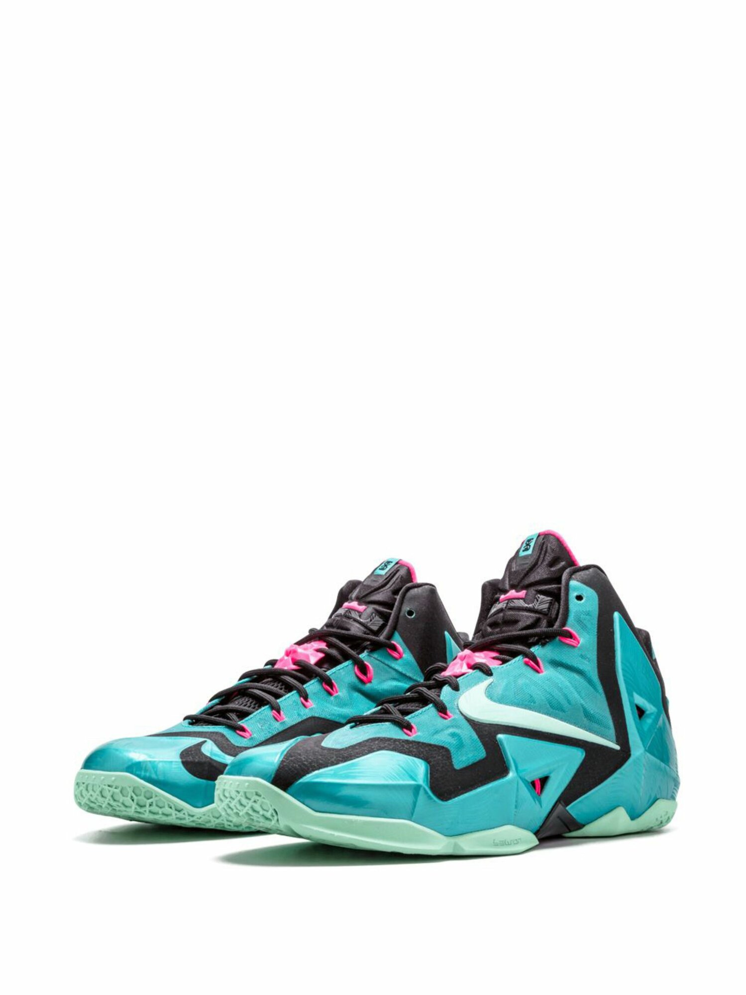 Кроссовки NIKE LeBron 11, размер 9.5 US, синий — фото 1
