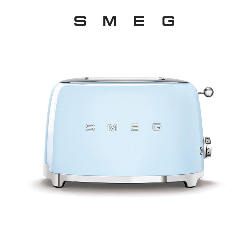 Тостер SMEG TSF01, ретро-дизайн, двухсекционный, голубой