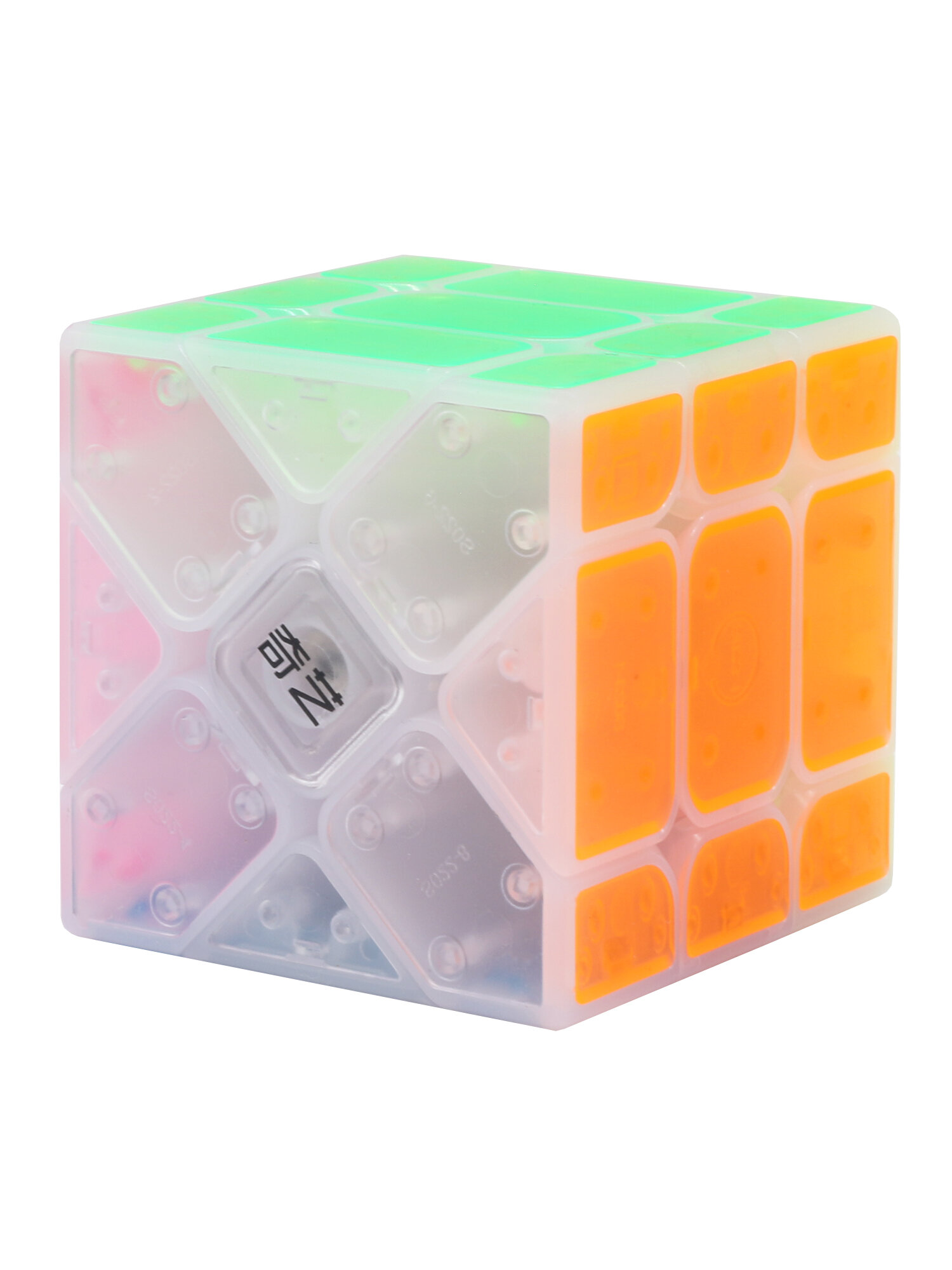 Фишер Куб QiYi MoFangGe Fisher Cube (Tiled) - Icy Amber мягкие цвета