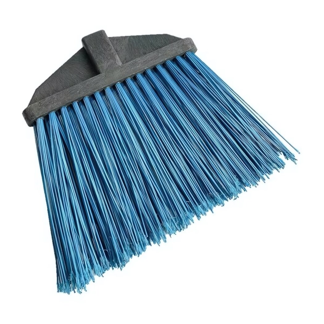 Щетка уличная плоская гардена LUX, высокая щетина, 30 см, синий