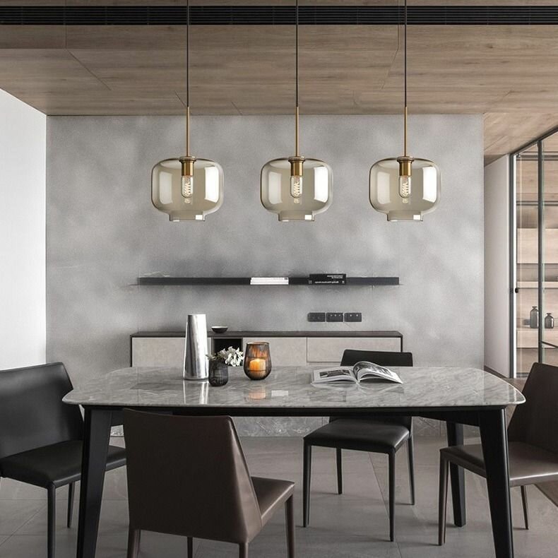 Простая стеклянная подвеска