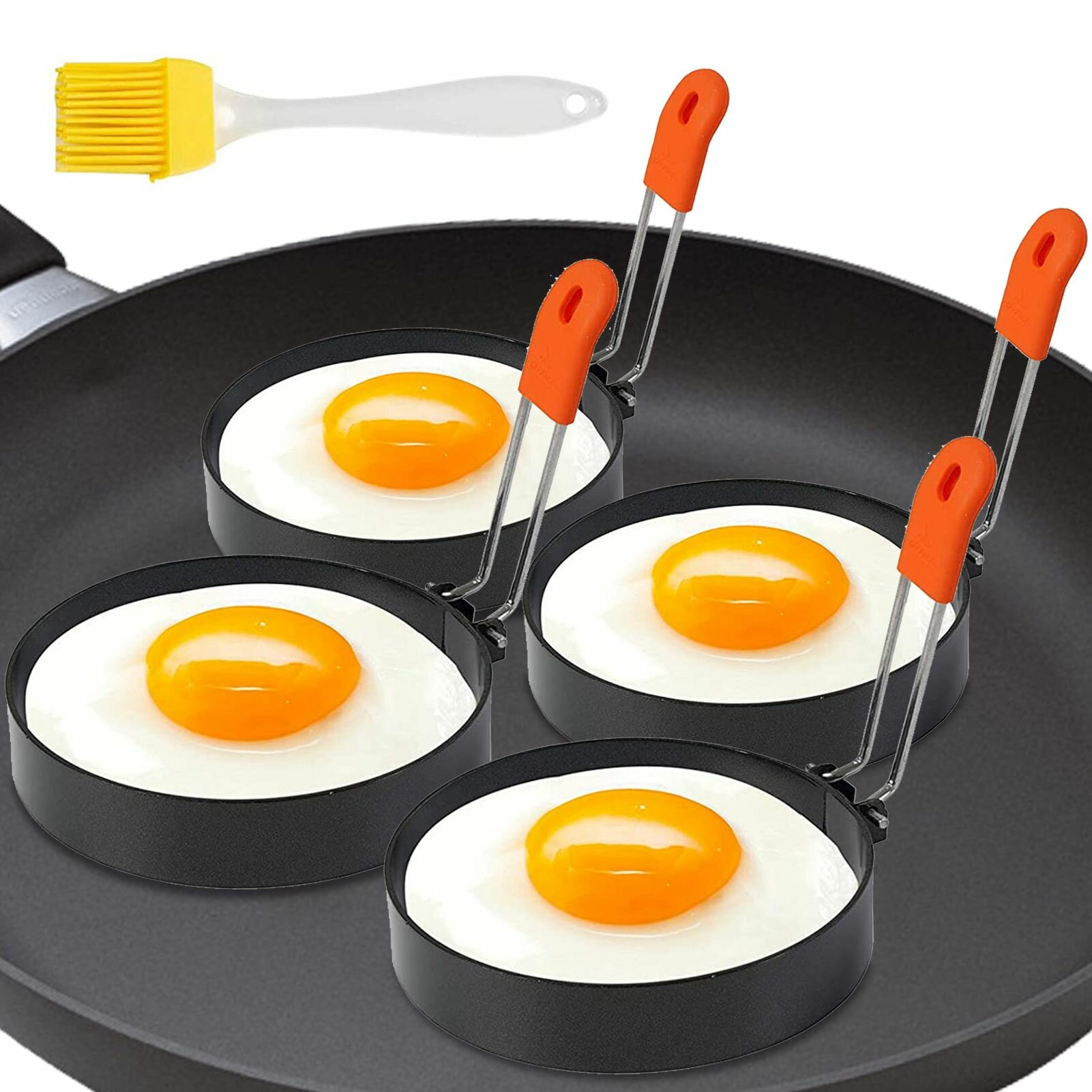 Форма для яичницы 4 шт, сырников, оладей, котлет, панкейков, пряников