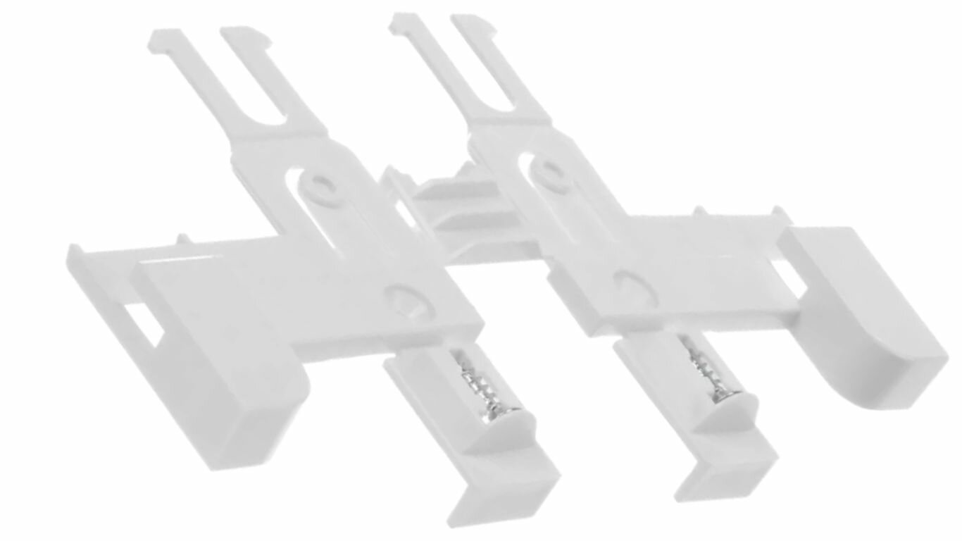 Детали крепления Bosch 10013791, для холодильников, пластик, белые