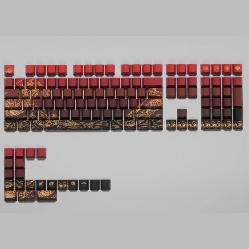 Клавиатура Ukiyo-e, механическая, с гравировкой, 87/98/108 клавиш, 68/75, со светопропусканием