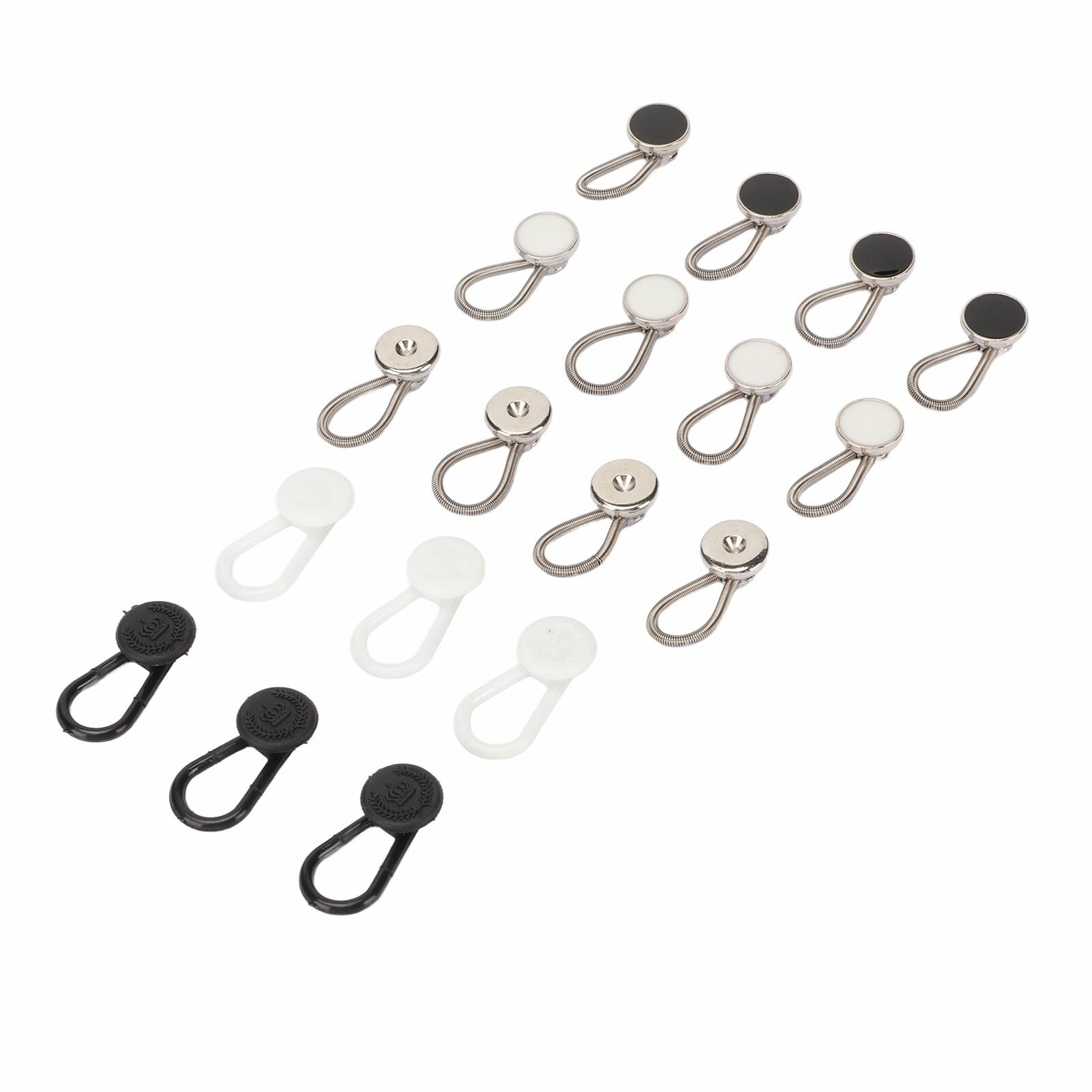 Мужской регулируемый удлинитель воротника 18 шт, многофункциональный эластичный удлинитель пуговиц для рубашек, брюк, платьев