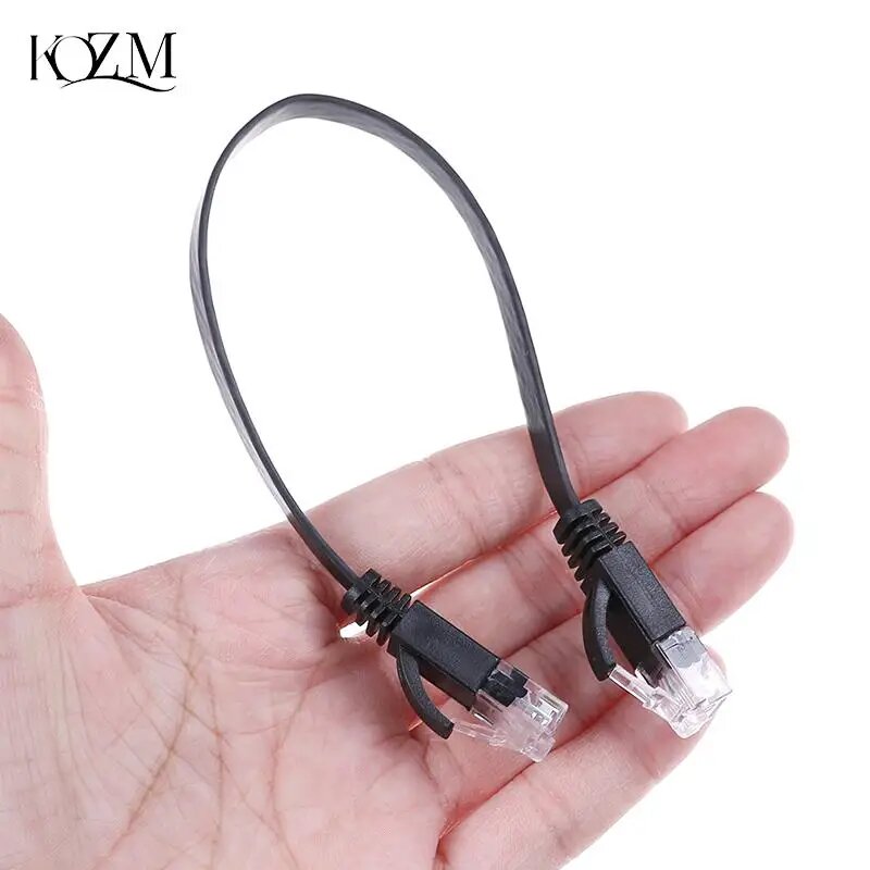 Ethernet кабель RJ45 CAT 6, 30 см, черный