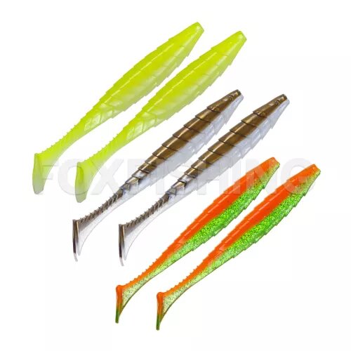 Силиконовая приманка Frapp Geko 4 10,2см. 6шт. вес: 7гр. #mix6 (#28, #PAL17, #36)