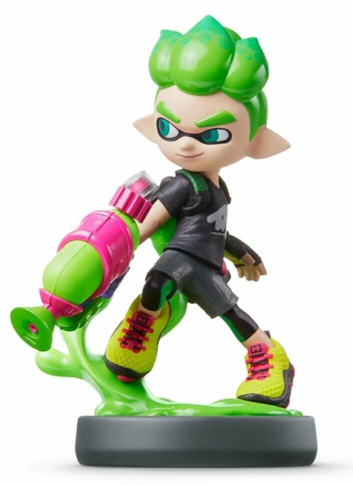 Фигурка Amiibo - Инклинг-мальчик (неоново зеленый) (Splatoon 2 Коллекция)