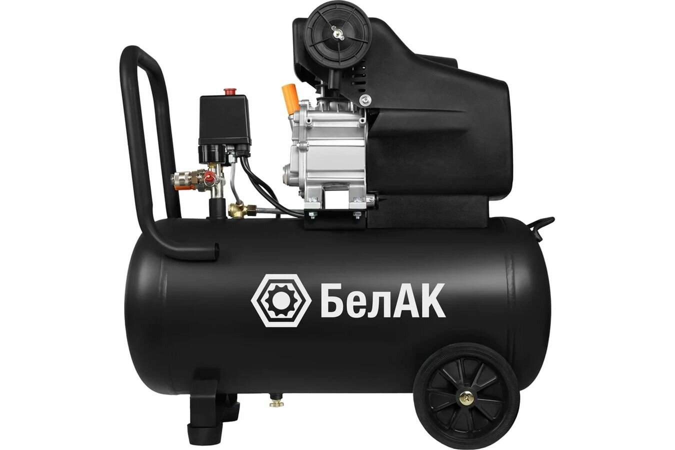 Компрессор воздушный поршневой масляный для гаража БелАК 50л БАК.99201