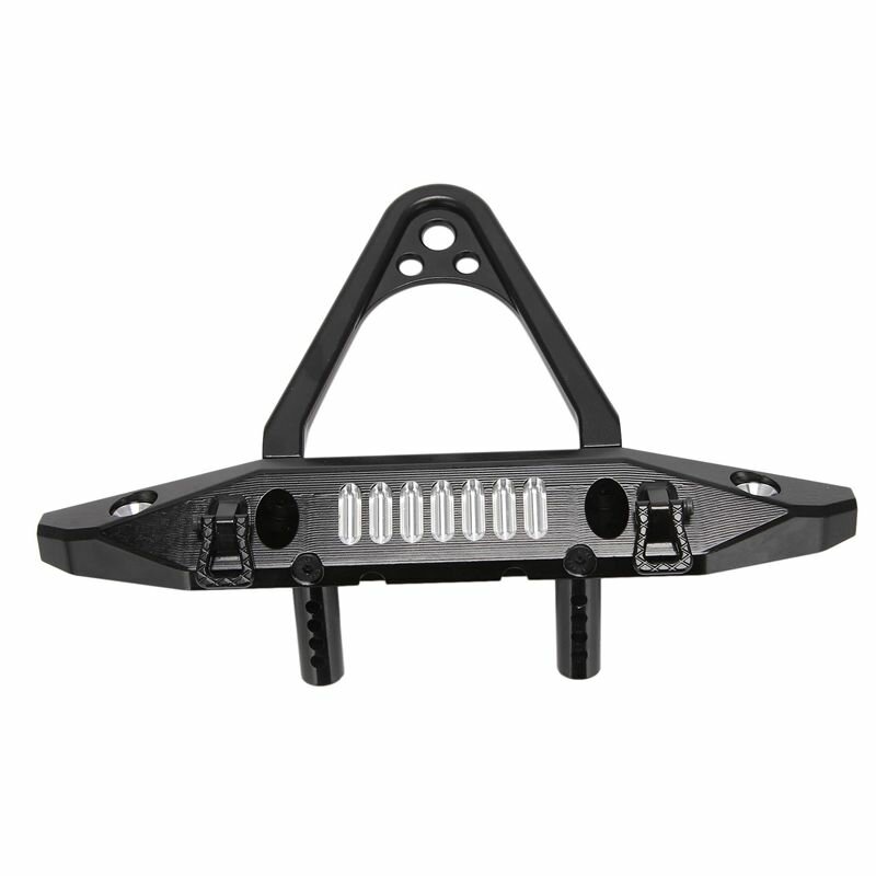 Металлический передний бампер фаркопом совместим с 1/6 RC Crawler Car Axial SCX6 AXI05000 JLU Wrangler Детали обновлений, 1