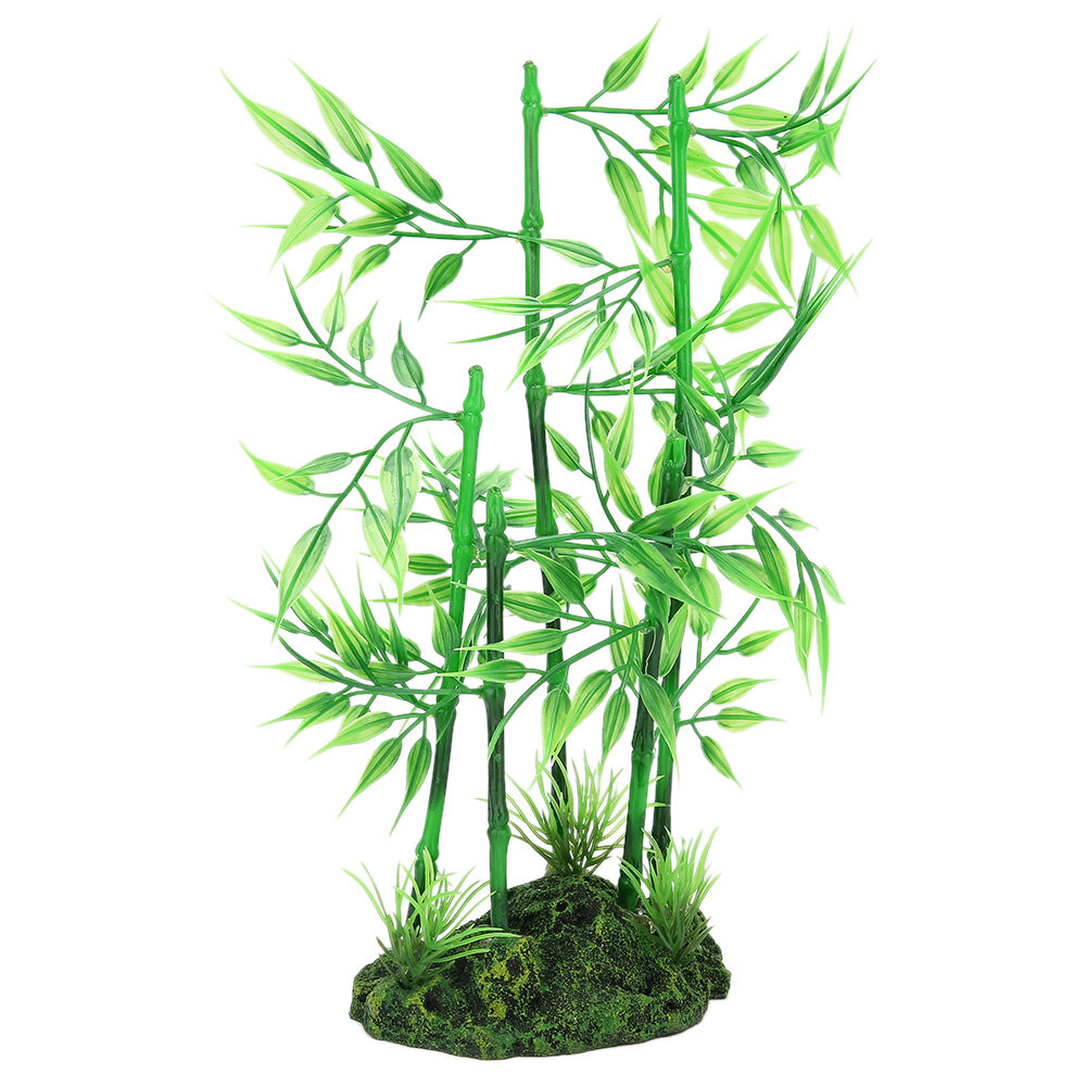 Аквариум Искусственный Яркий Моделирование Bluestone Bamboo для аквариума Водные растения Ландшафтное украшениеBluestone Bamboo