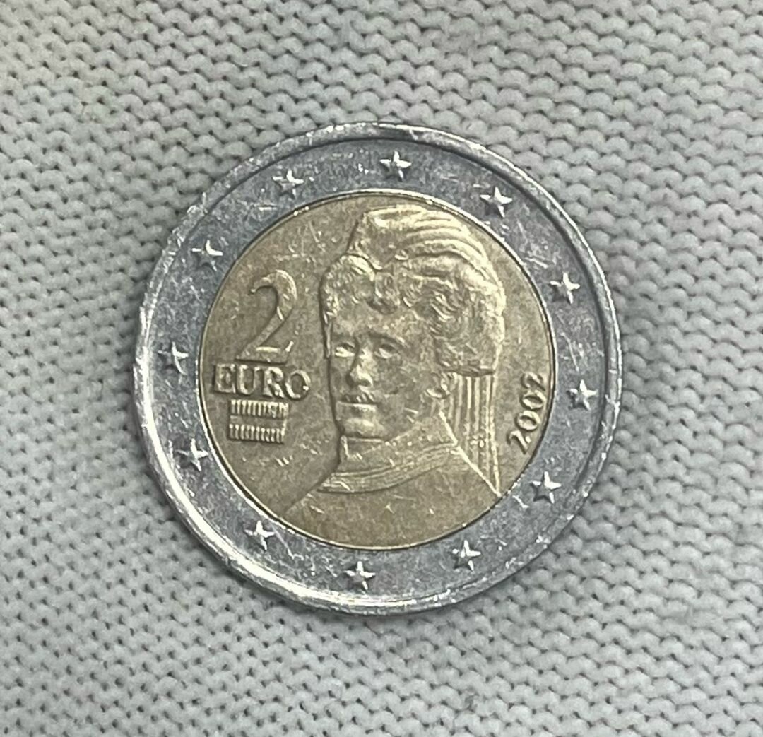 Австрия 2 евро 2002 год VF-XF