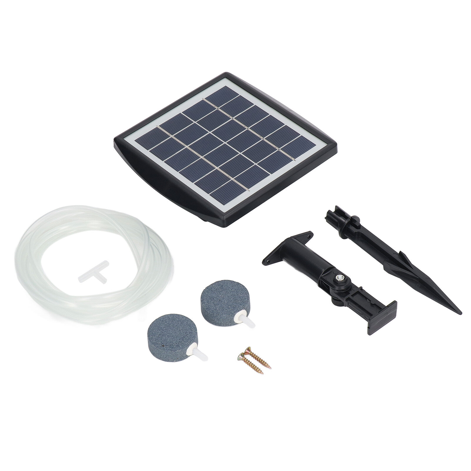 Двухходовой солнечный аэратор для пруда с шумоподавлением, автоматическая система оксигенации для чистой воды, 6-8 часов непрерывной аэрации