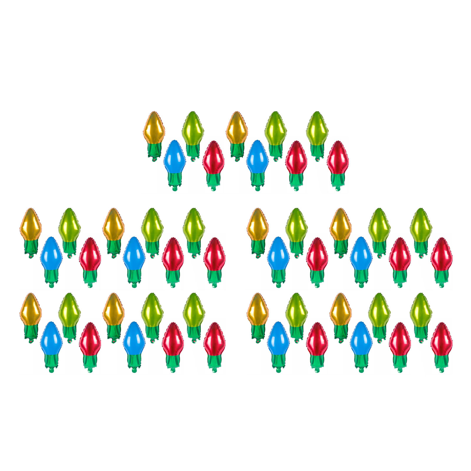 50 шт. 18-дюймовые алюминиевые фольгированные шары-лампочки, многоразовые декоративные шары для вечеринок, для дома, торговых центров и мероприятий