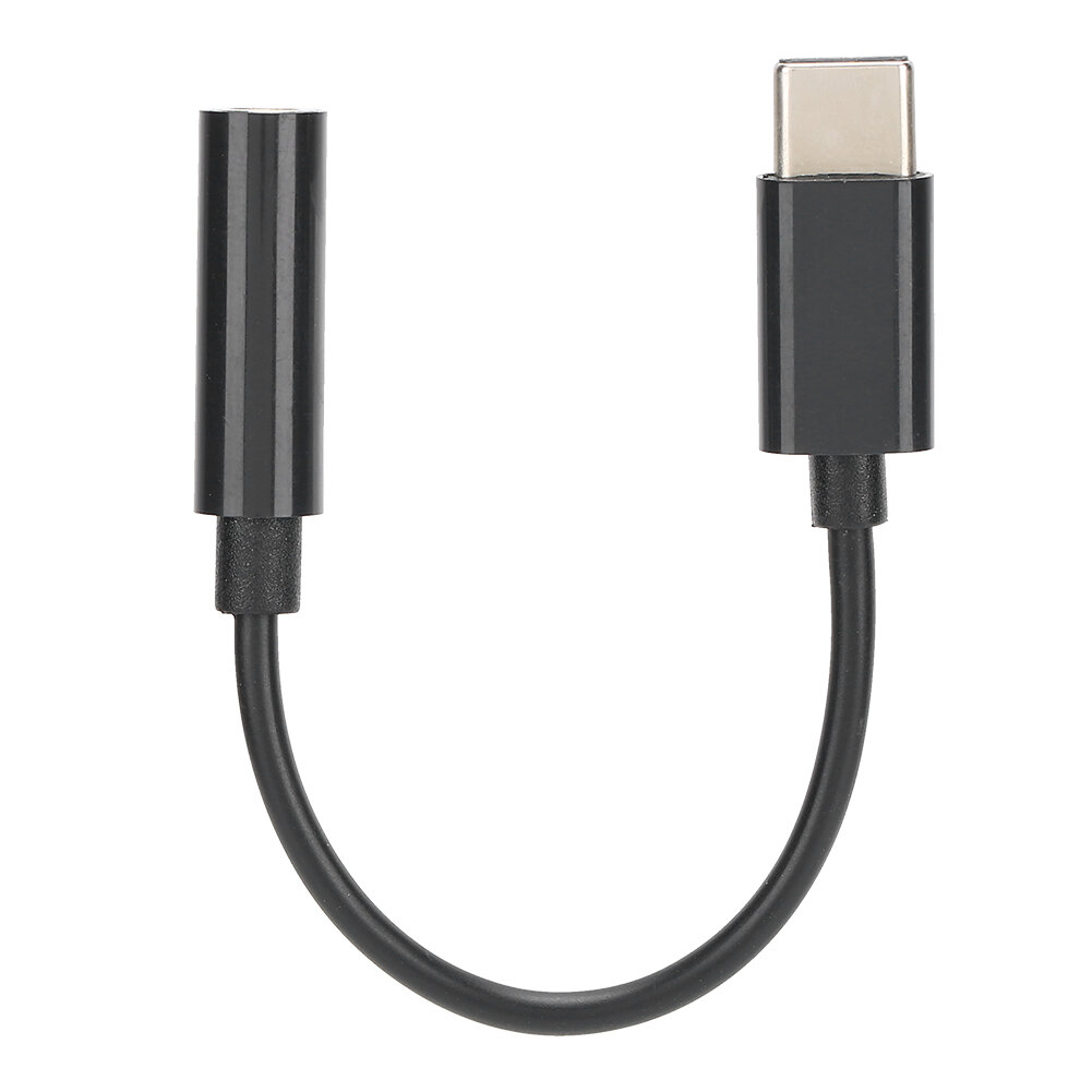 Порт адаптера USBC Type C к 3,5 ММ Аудиоразъему Aux Наушники Кабель для наушников USB Черный (Black)