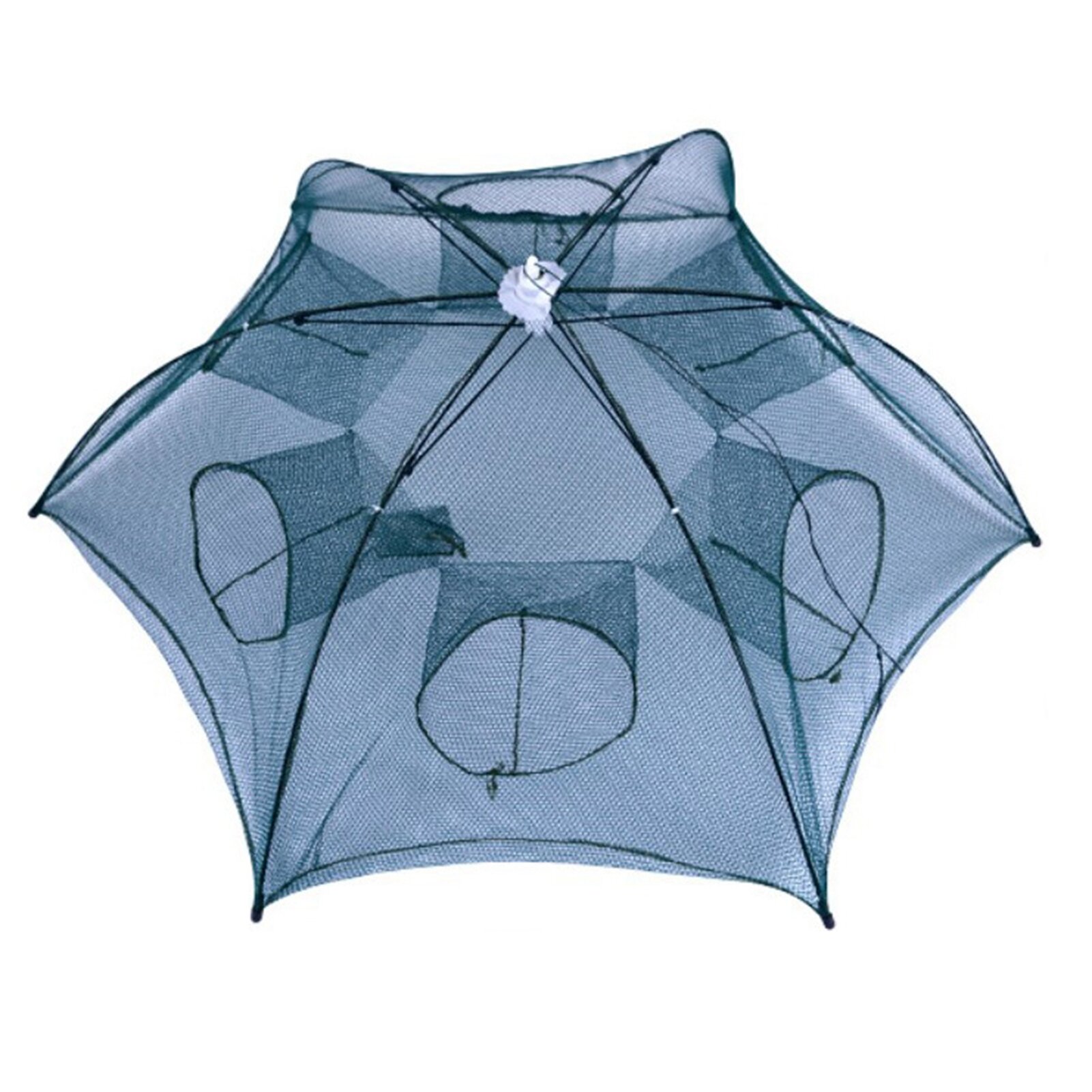 Рыболовная приманка ловушка складная рыболовная сеть автоматическая креветки гольян краб сетка ловушка клетка аксессуары для рыб 6 отверстий