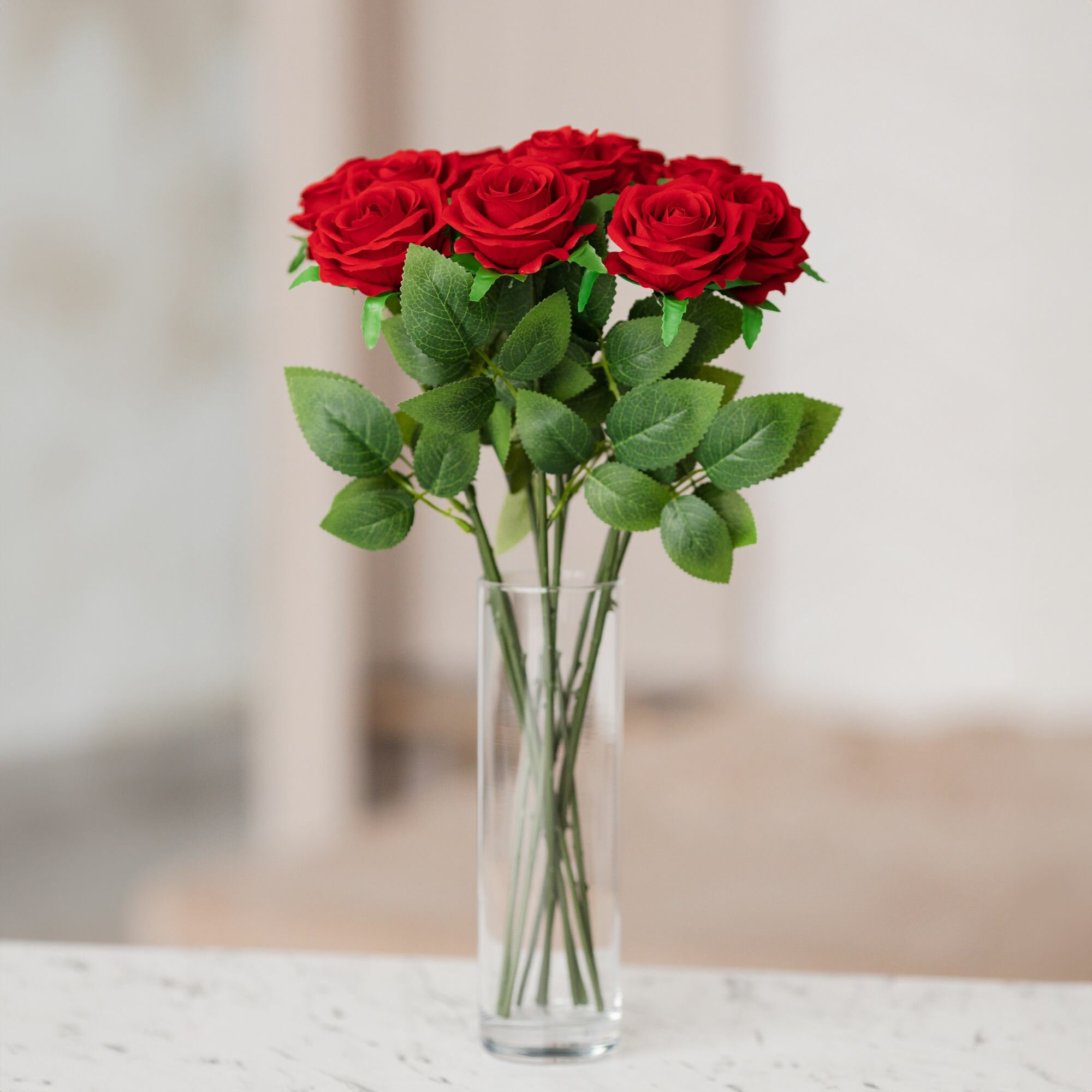 Искусственные розы / букет для кладбища (20 цветов)