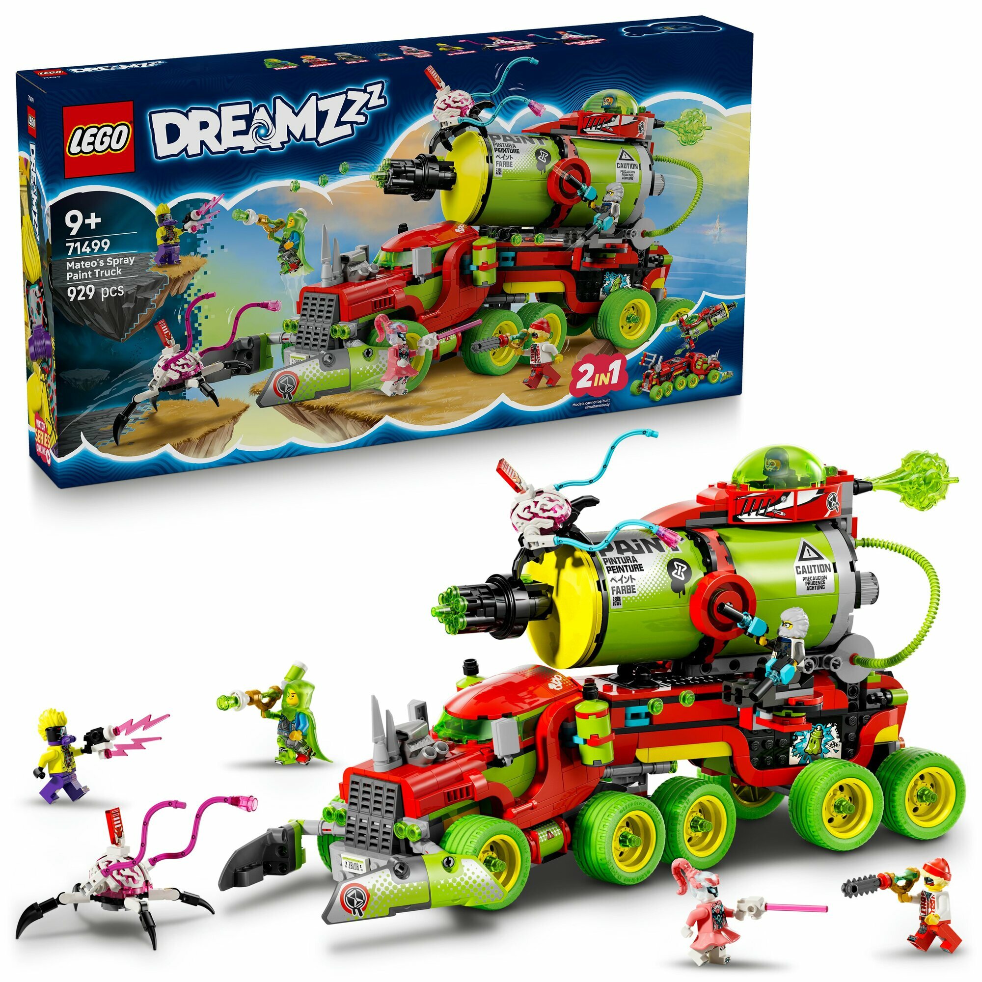 Конструктор LEGO DREAMZzz 71499(N), "Граффити грузовик Матео", 929 дет.