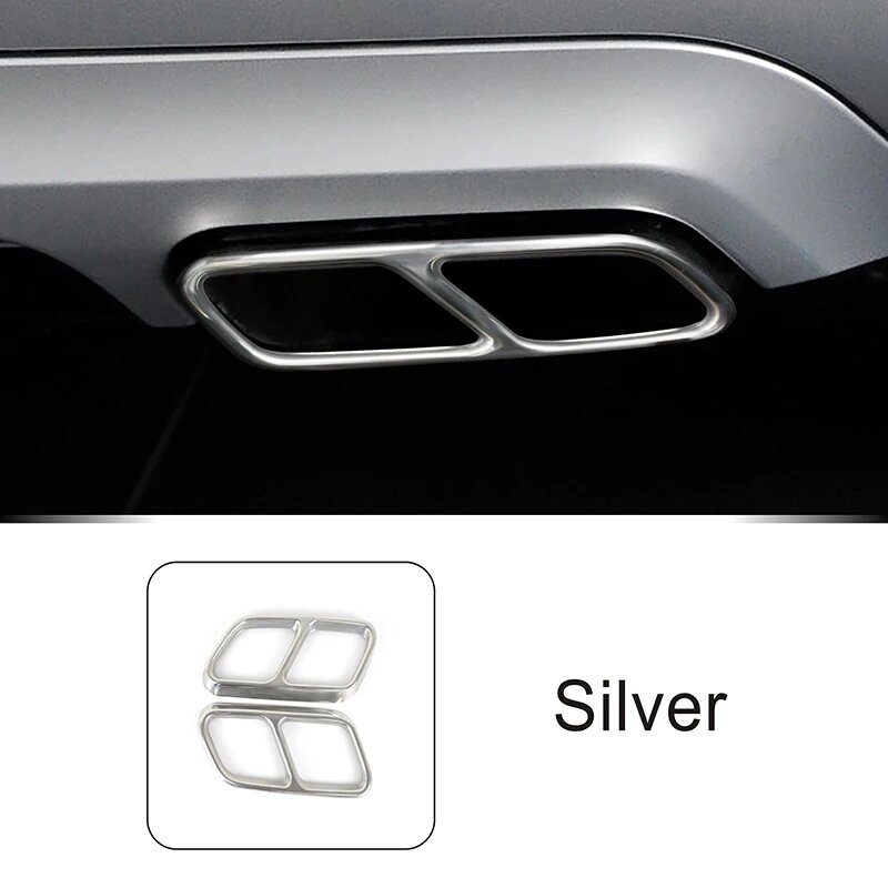 Автомобильная задняя рама, украшение из углеродного узора, отделка для Mercedes Benz GLK X204 CLS W218 2012-17, аксессуар для трубы глушителя выхлопной трубы