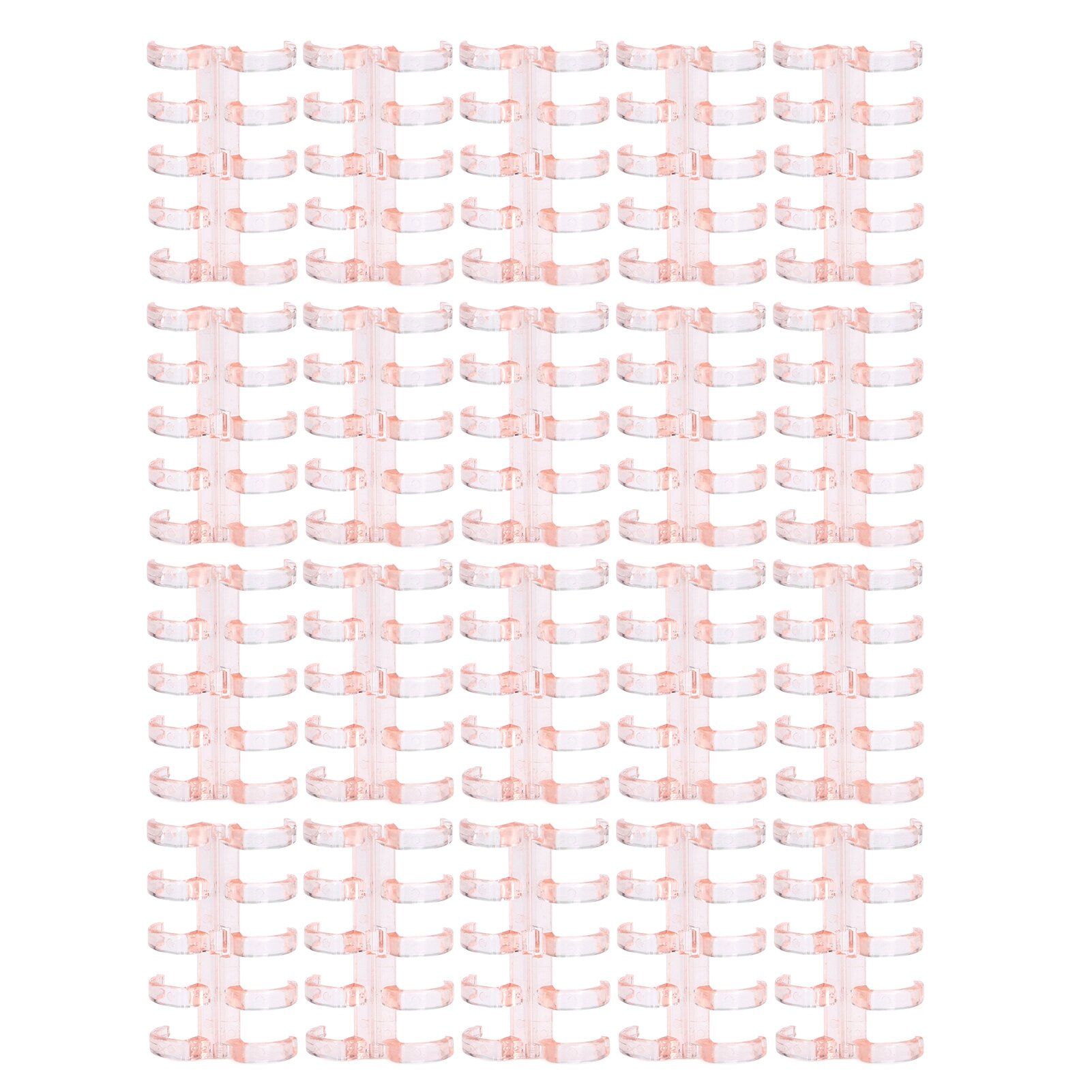 Переплетные кольца, на 60 листов, толщина 11 мм, прозрачные красные, для письма