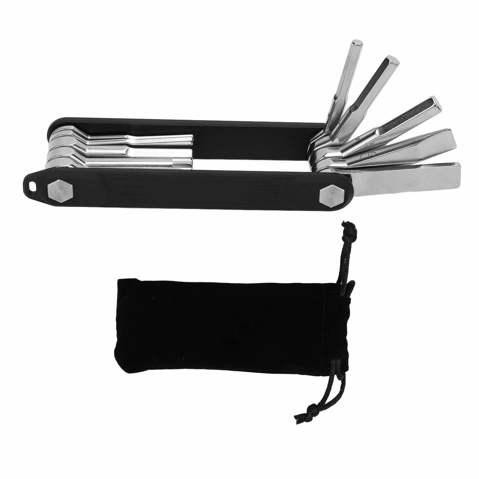 Многотул шестнадцатеричный ключ -ключ 10 в 1 Портативный складной шестигранный ключ с отверткой для фотографического оборудования на открытом воздухе