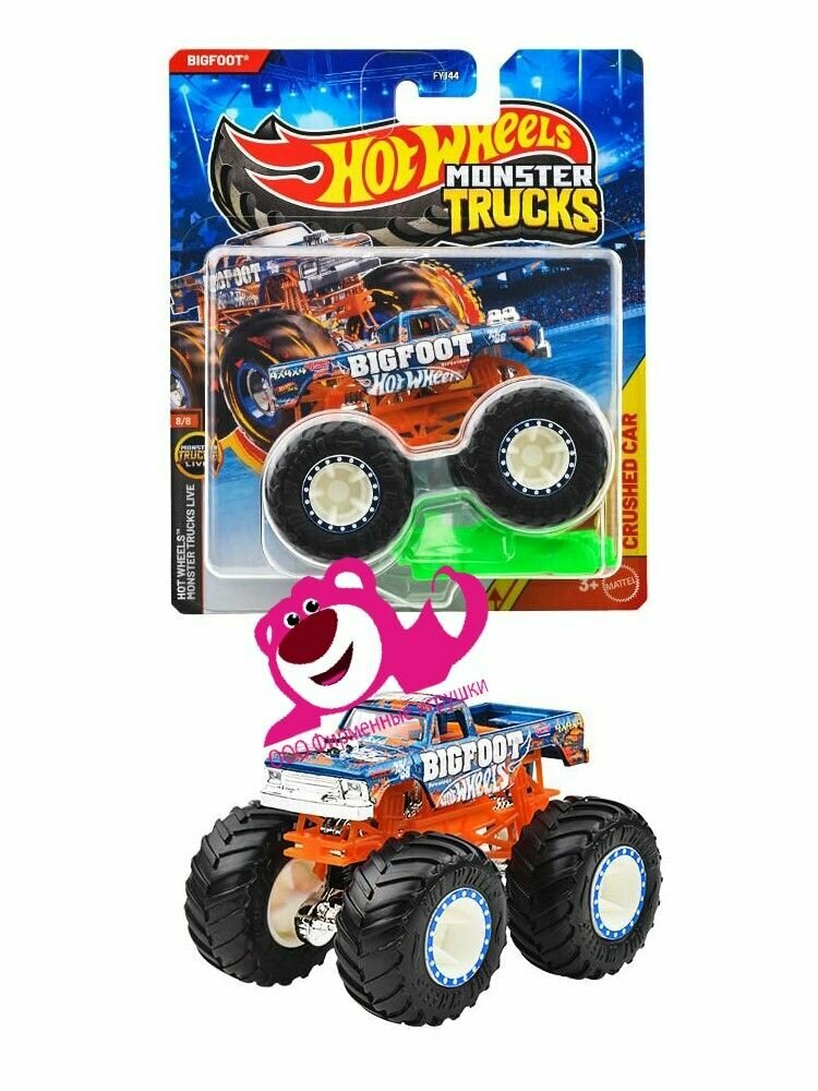 Машинка Mattel Hot Wheels Monster Trucks (Монстр трак)2025 FYJ44 Team Dino Bigfoot New