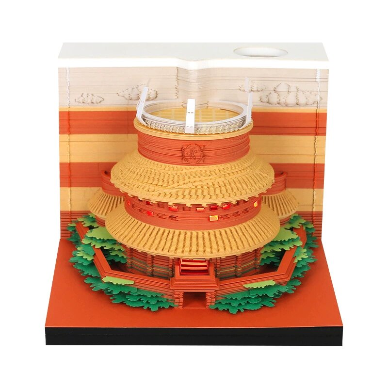 3D бумага для заметок "Волшебный замок" – креативный подарок и календарь