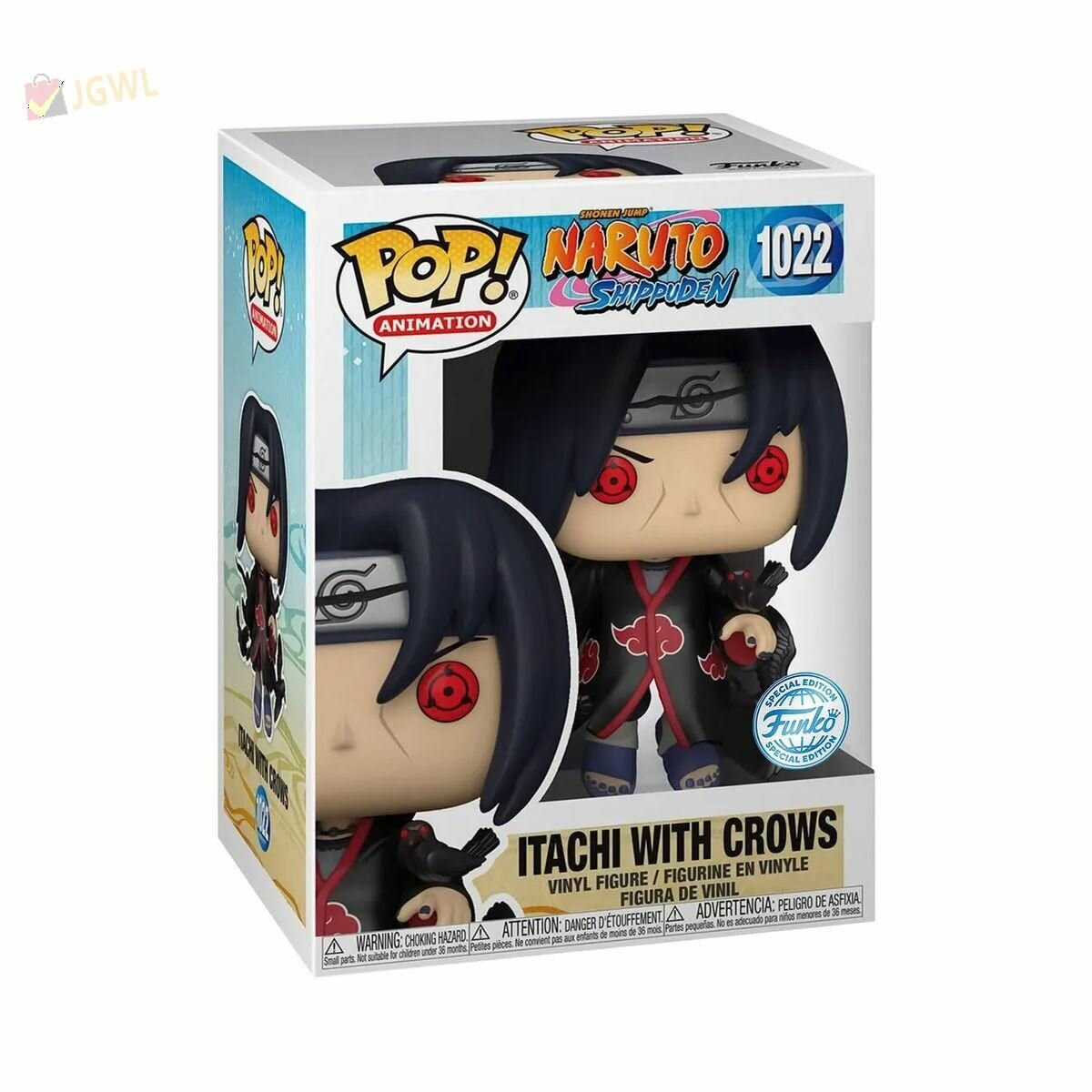 Фигурка Animation: Shippuden Itachi w/Crows (Exc) (1022) 54581 по мотивам аниме "Наруто", Итачи Учиха（INS、Популярный продукт、very nice）