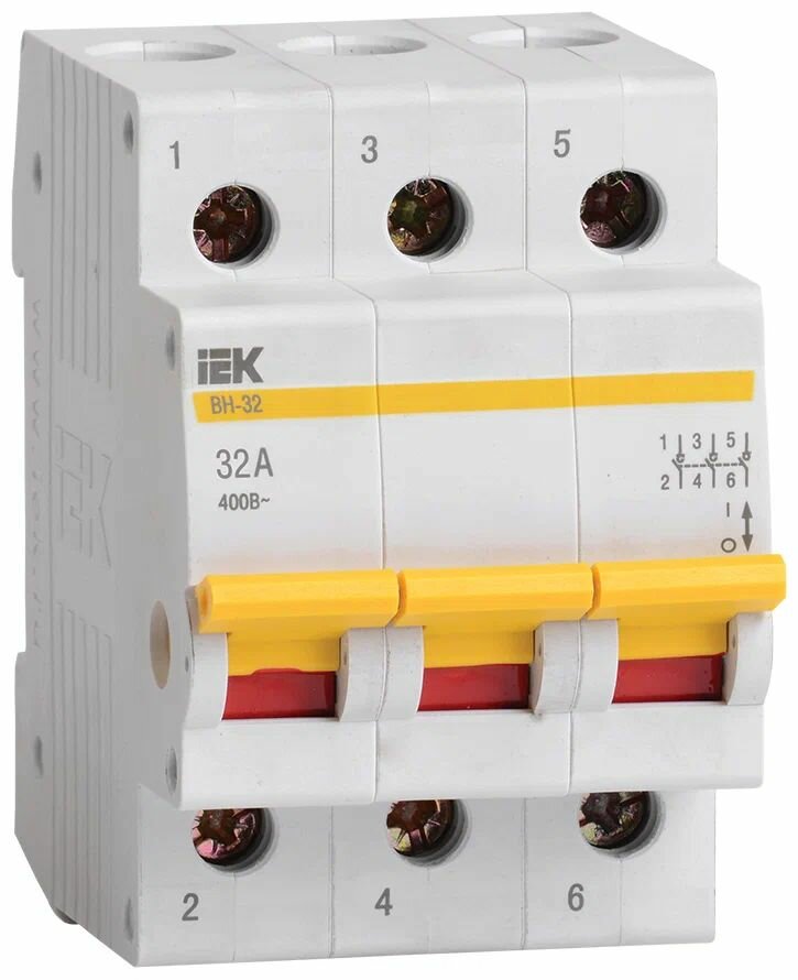 KARAT IEK Выключатель нагрузки (мини-рубильник) ВН-32 3P 32А MNV10-3-032