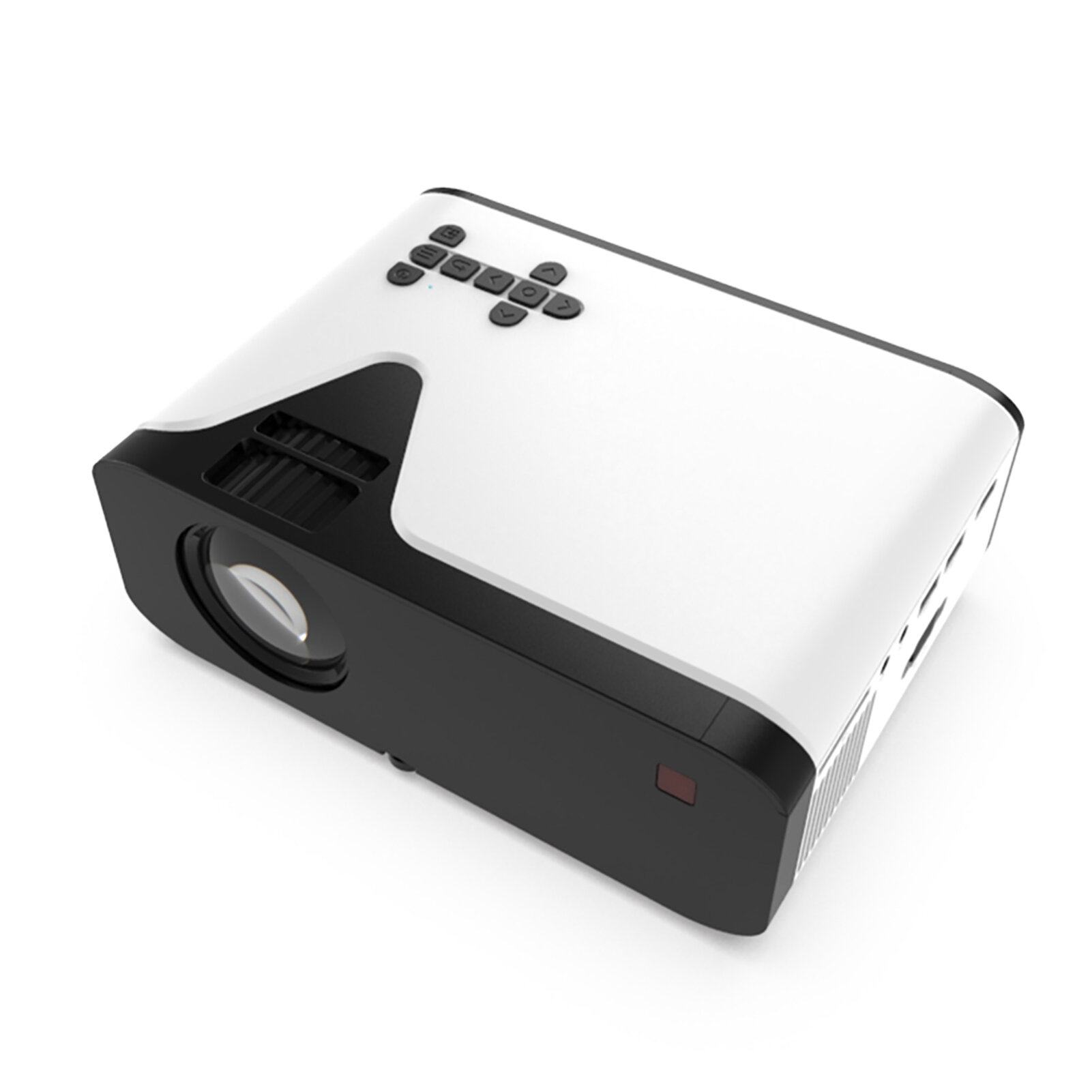 Mini Portable LED Projector 4500 Lumens Video Projectors with Built-in Speaker Remote Control VGA USB AV TF Card Audio Home Theater Cinema Media Player