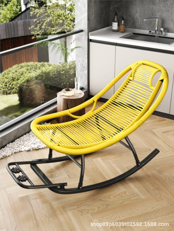 Кресло-качалка с откидывающейся спинкой для взрослых кресло-качалка для отдыха ленивое кресло для сна