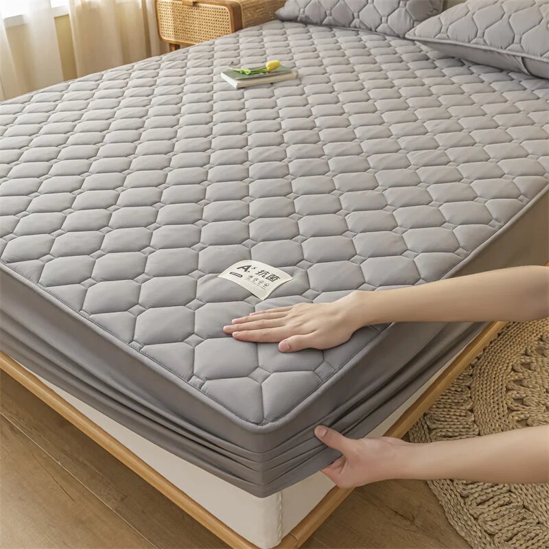 Стеганое постельное белье Dreamreal, 100% полиэстер, Style1-Dark Gray, Only 2pcs Pillowcase