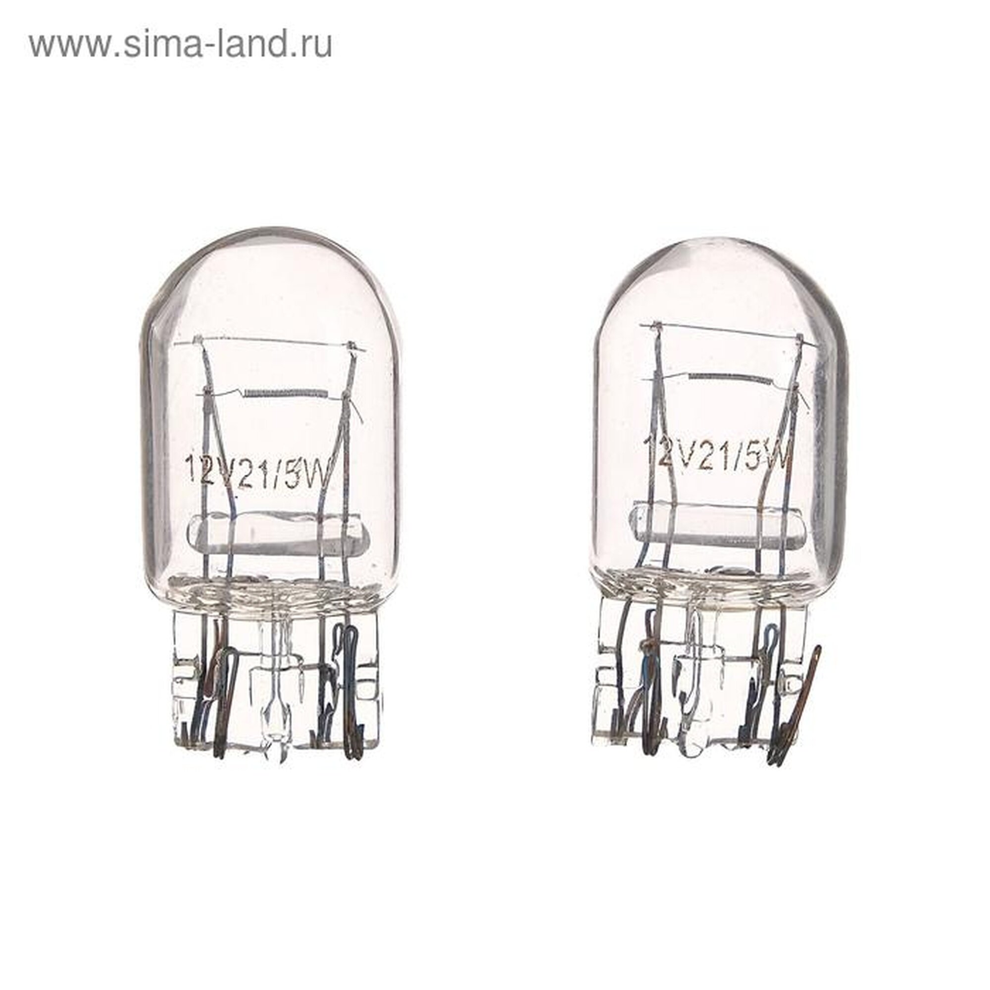 Галогенная лампа для автомобиля Cartage, W21/5W, W3x16d, 12 В, габарит/стоп, набор 2 шт