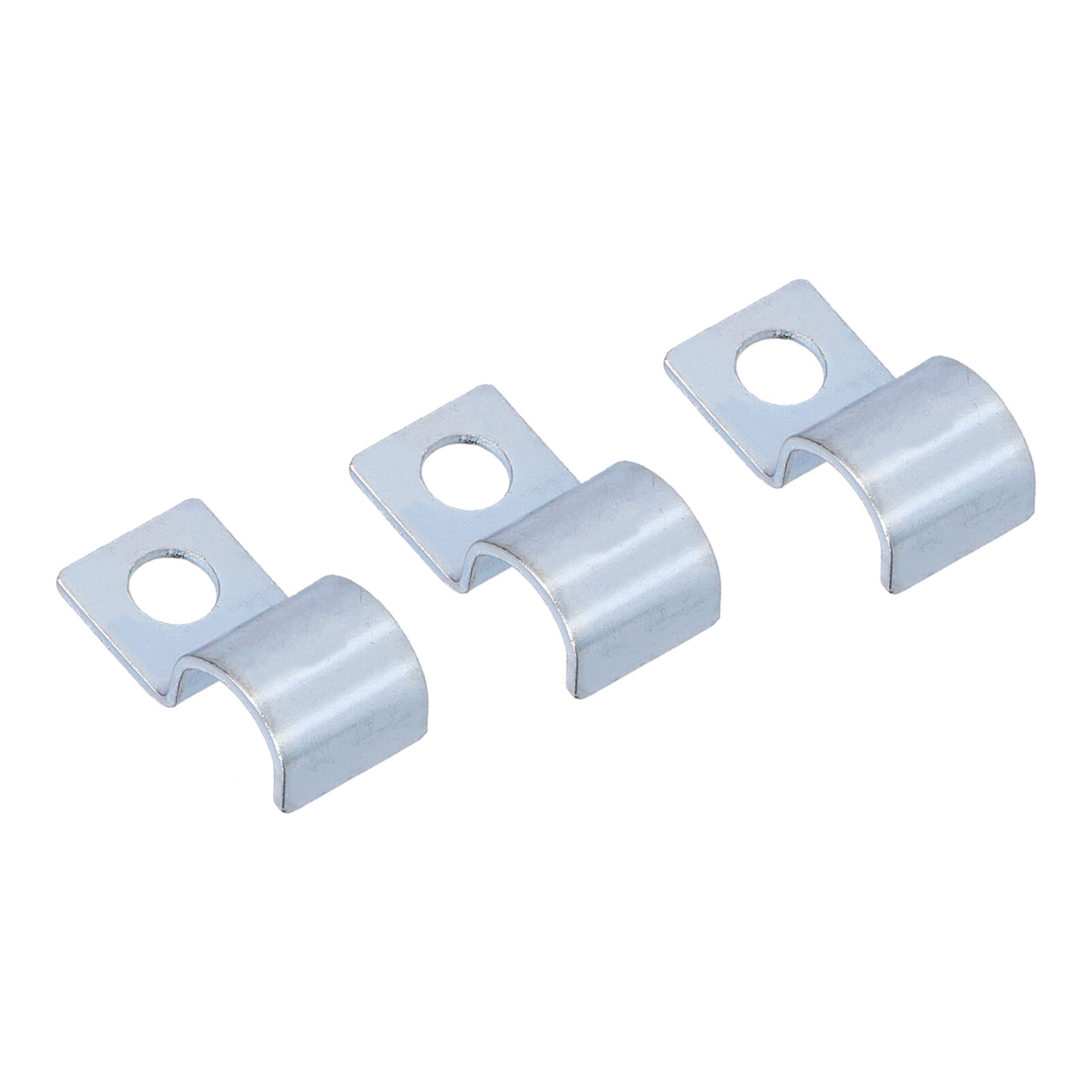 20 шт. хомут для труб с одним отверстием, оцинкованный зажим для труб из нержавеющей стали для колец Ruuber, стальные трубы 10 мм