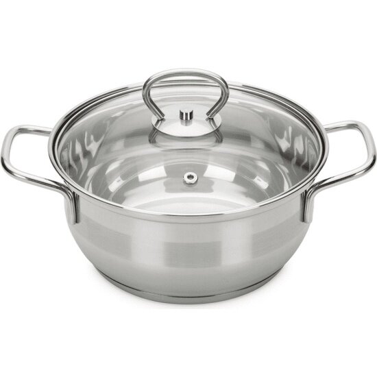 Кастрюля Attribute OLIVIA 2 л, 18 см, с крышкой, нерж. сталь (ASO018)