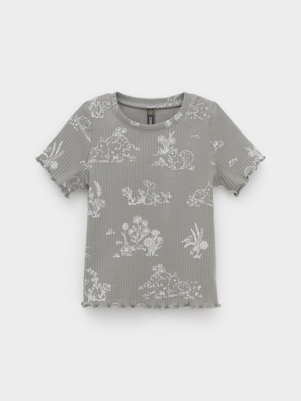 Футболка КР 302814-1/лесной туман,обитатели леса к579