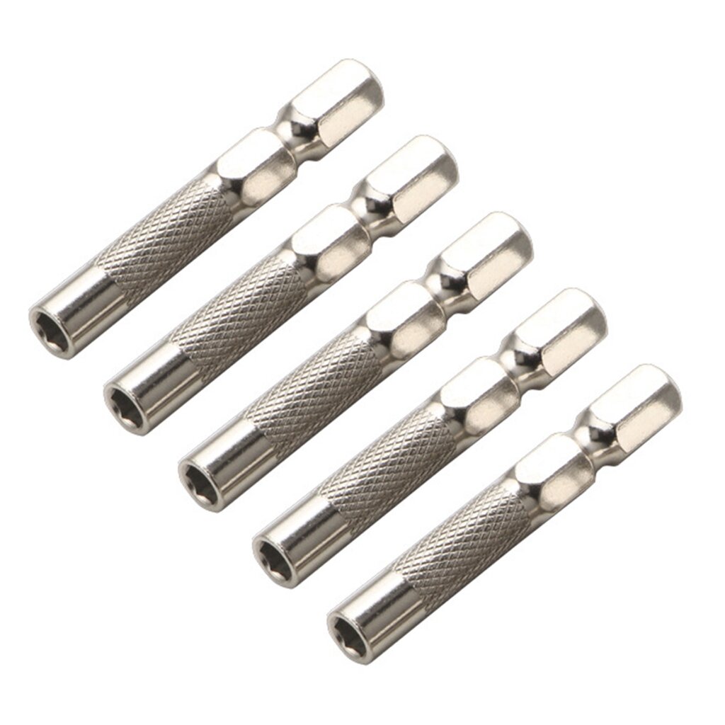 5 штук шестигранных адаптеров 1/4 дюйма на 4 мм для точных отверток