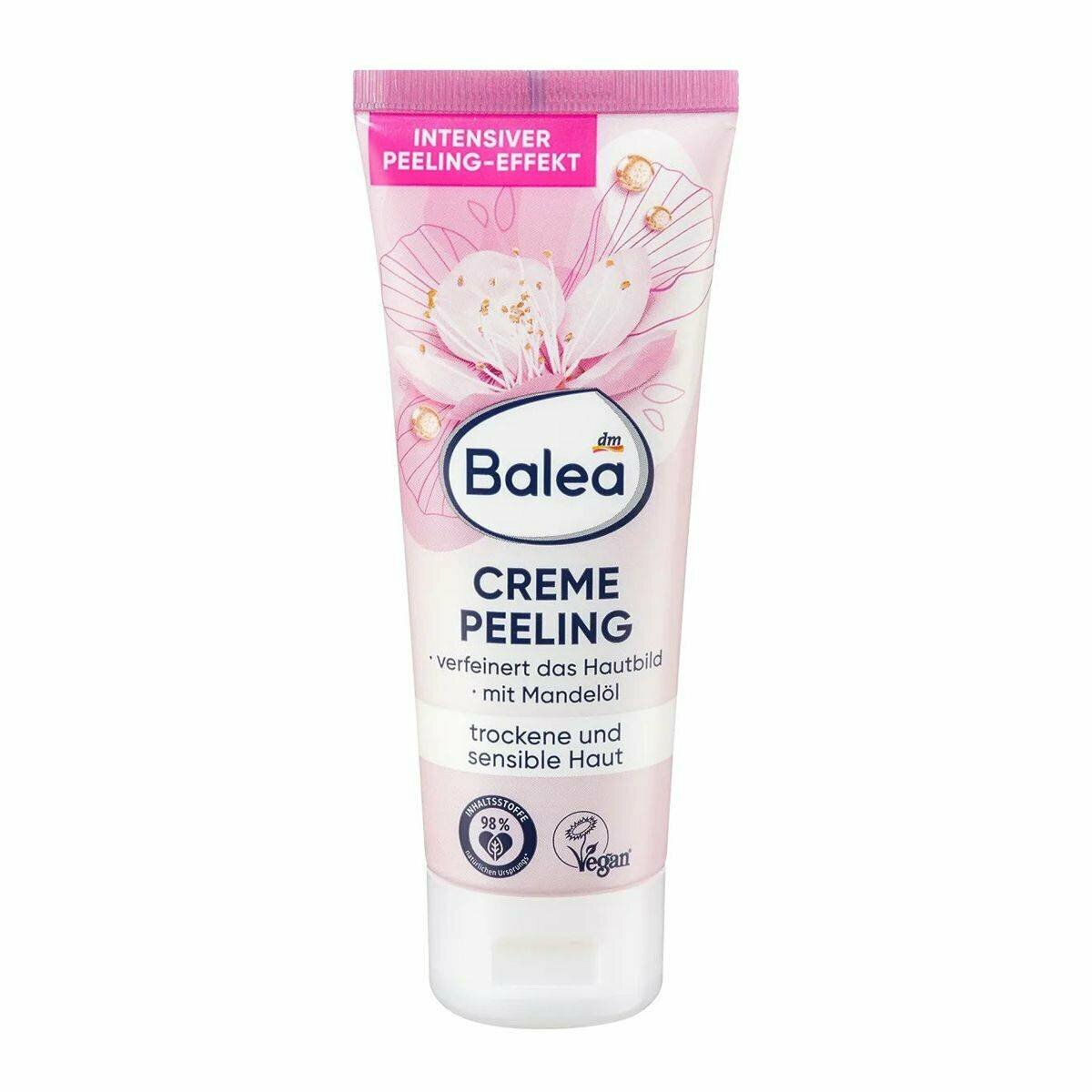 Крем-пилинг для лица Balea, 75 мл, для сухой и чувствительной кожи, 1 шт