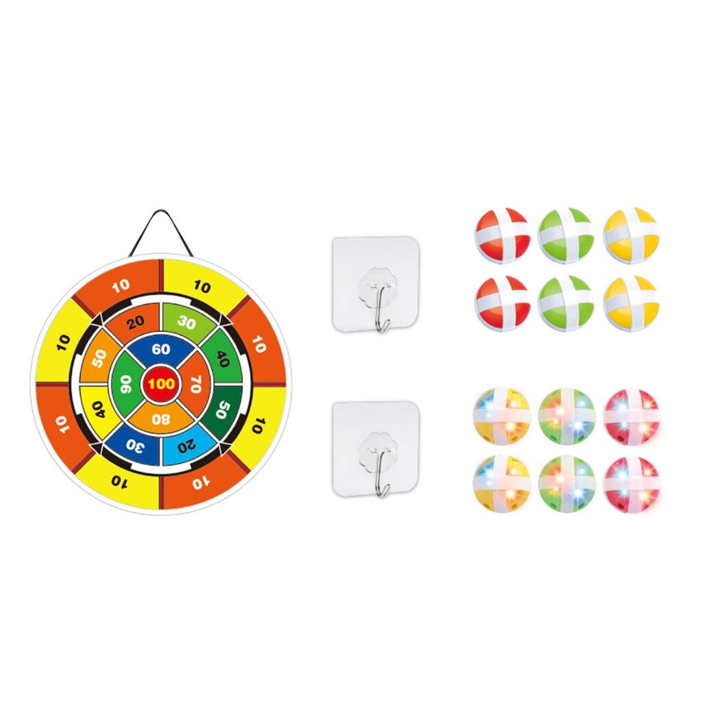 1 коробка с детской мишенью для стрельбы, липким шариком, круглой дартса, легким боевым пистолетом мягкими пулями, односторонним номером, 0 пусковых установок