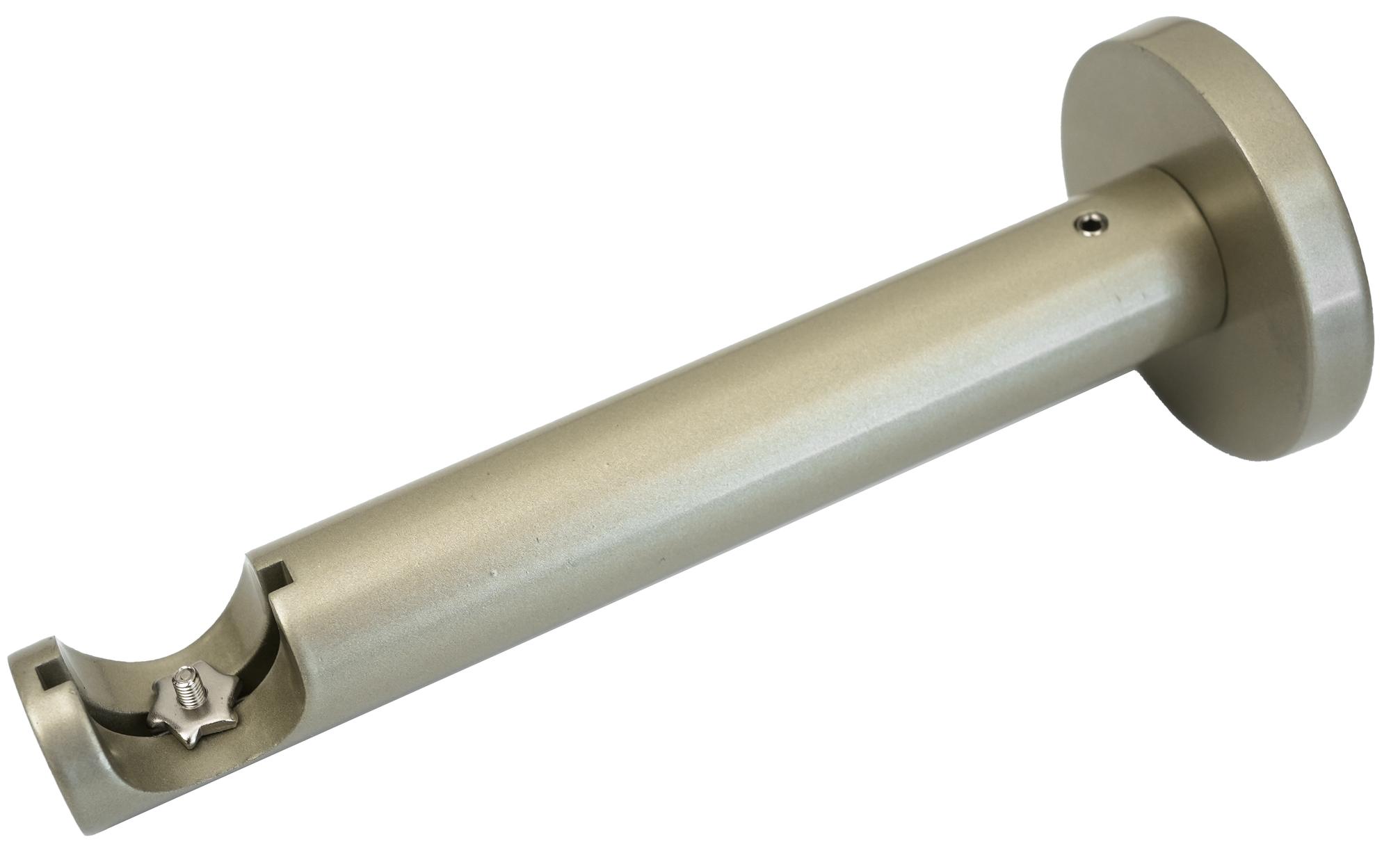 Кронштейн для штанги со сверлением Мульти алюминий цвет серебро 2 см