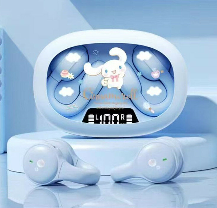 Беспроводные наушники SANRIO Bone Conduction с микрофоном, Bluetooth, USB Type-C, цвет Cinnamon Dog