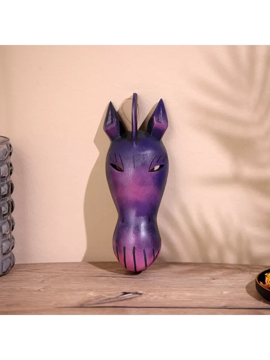 Маска "Зебра" дерево 18 см