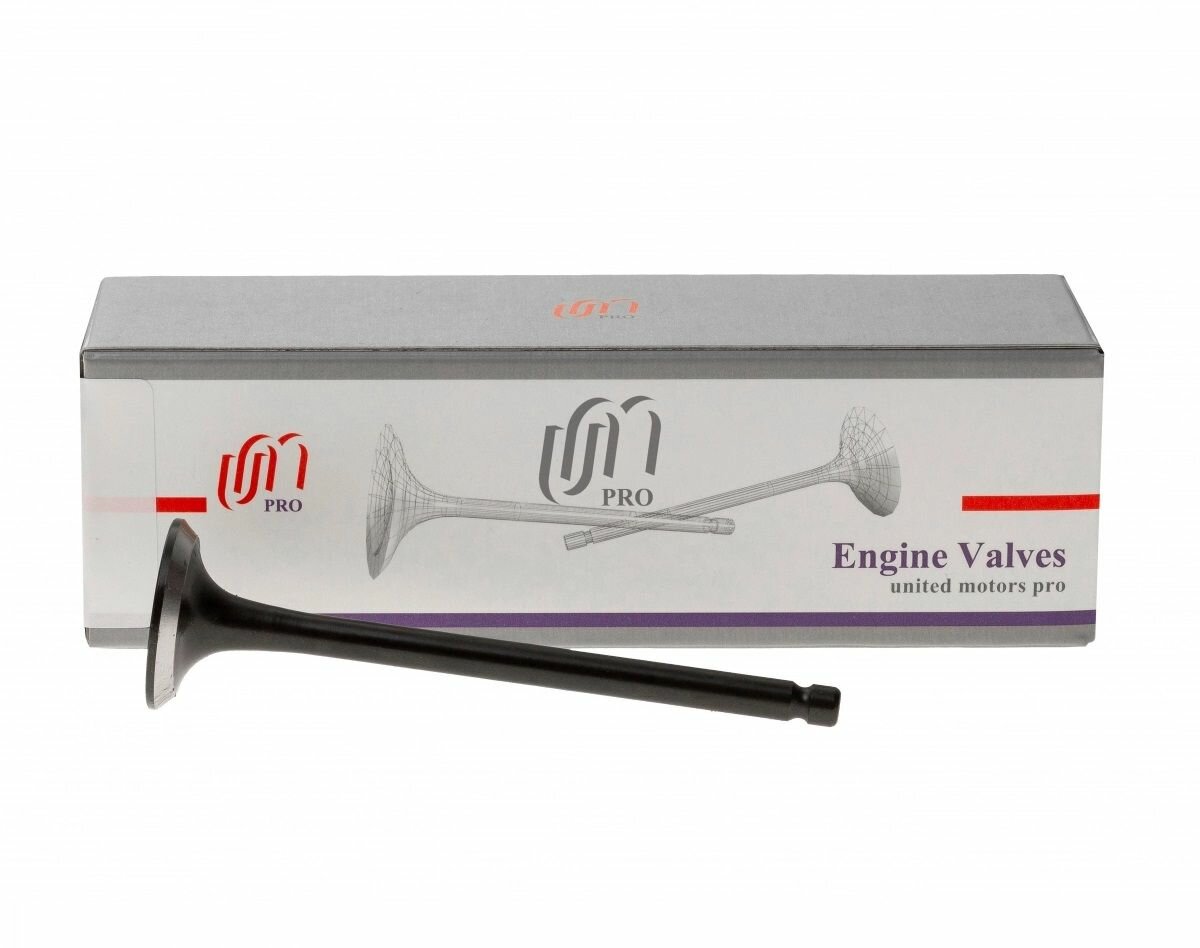 Клапан выпускной United Motors 17VX433, для Hyundai/KIA, металлический сплав, черный