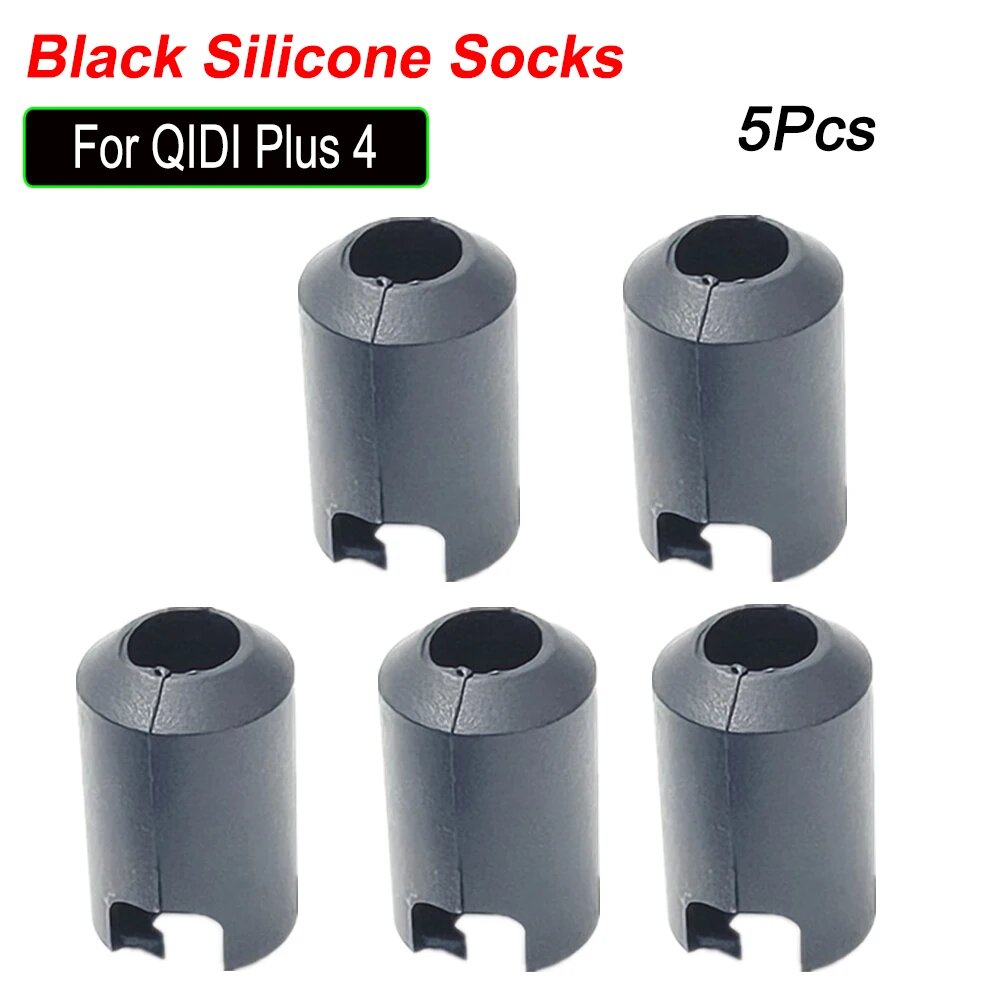 Силиконовые носки для QIDI Plus 4, 5 шт, черные