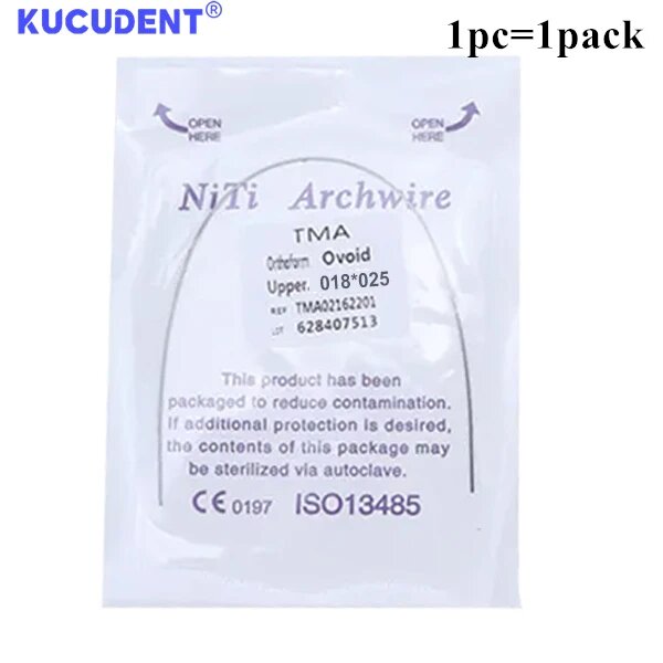 NiTi Archwire TMA, овоидная, 018*025, верхняя, 1 шт.