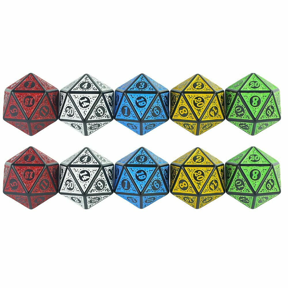 Набор D20 для D&D, 10 шт, акрил, MULTI
