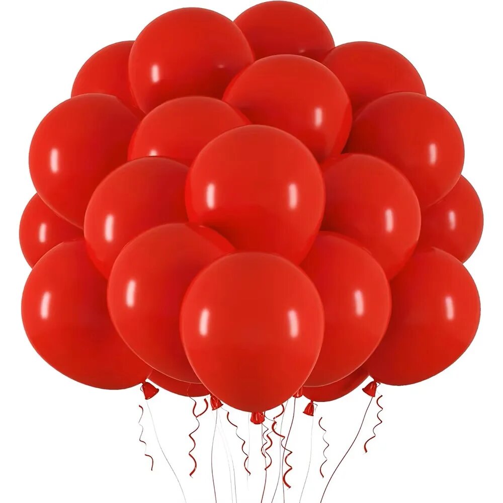 Красные латексные шары 12 дюймов pearl red